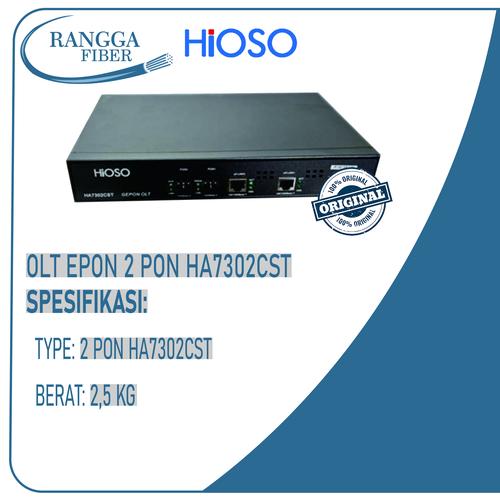 Jual OLT HIOSO EPON 2 PON HA7302CST Incld 2Pcs SFP EPON PX++++ 7dB,8dB ...