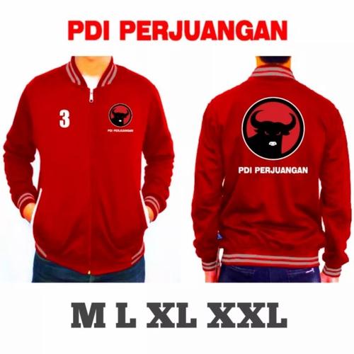 Jual varsity merah PDI perjuangan jaket partai politik - M - Kab ...