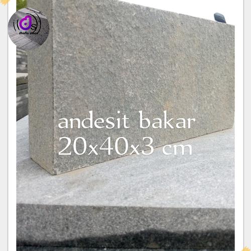 Jual batu andesit bakar 20x40 TEBAL 3cm . murah + GRATIS ONGKIR - Kab. Cirebon - Dhafin_Stone ...