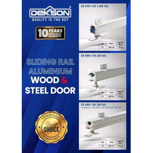 Jual Rel Pintu Sliding Door Dekkson Aluminium SR 6901 D6 NA panjang ...