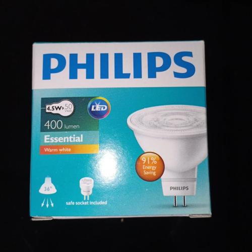 Jual PHILIPS ESSENTIAL LED SPOT 4,5 W Warm White Kuning 4.5w LIGHT ...