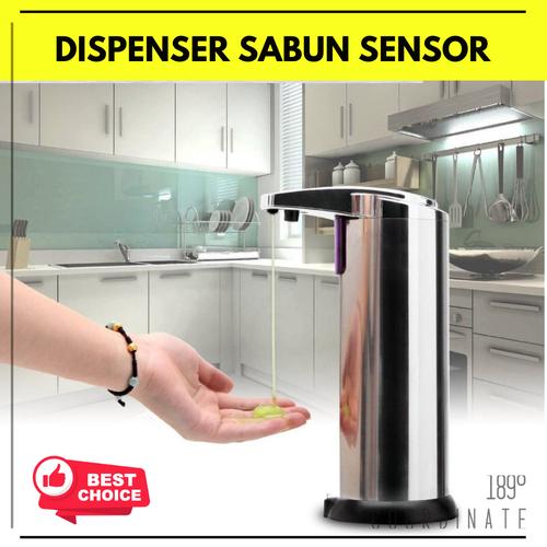 Promo TEMPAT SABUN OTOMATIS DISPENSER SENSOR CUCI TANGAN STAINLESS ...