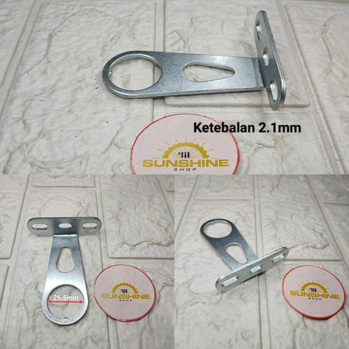 Jual Klem Kawel Pangkon Dudukan Tempat Pasang Keranjang Sepeda Besi ...