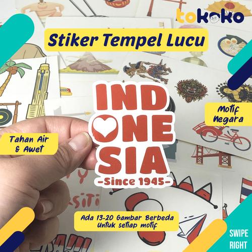 Promo Stiker Tempel Motif Negara Untuk Buku Laptop Tumbler Casing HP ...