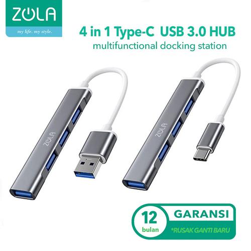 Promo ZOLA 4 in 1 TYPE C USB Hub 3.0 High Speed 5Gbps Adapter OTG USB Type C - Usb - Jakarta ...