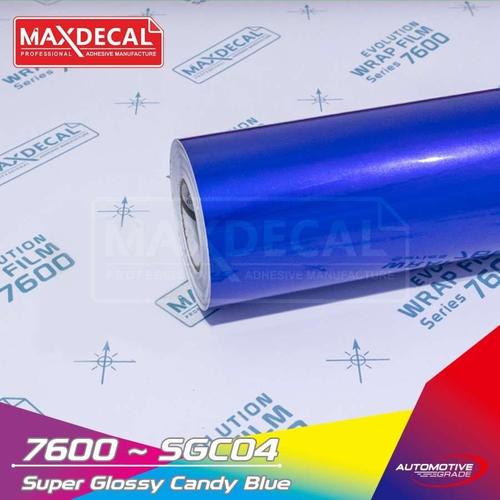 Jual MAXDECAL 7600 SGC04 BLUE Super Glossy Candy Metallic Evolution ...