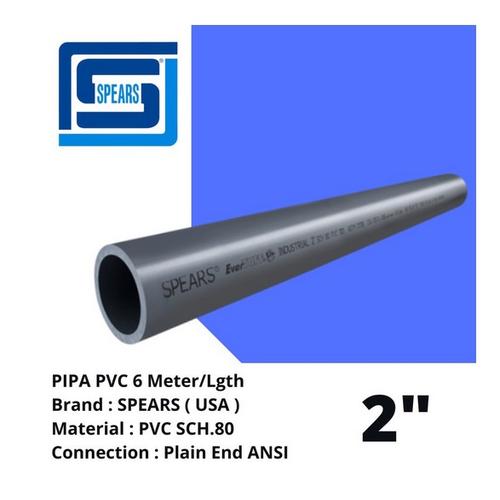 Jual Pipa Pvc Sch.80 Plain End Ansi - Merk Spears ( Usa ) - 2 Inci ...