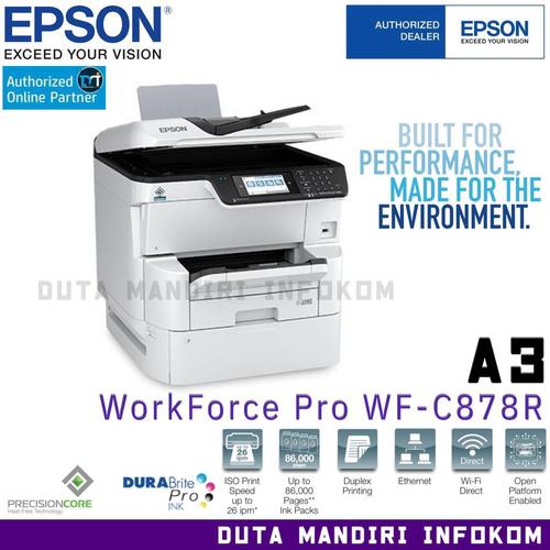 Promo Epson WorkForce Pro WF C878R - A3 Duplex Colour Multifunction ...