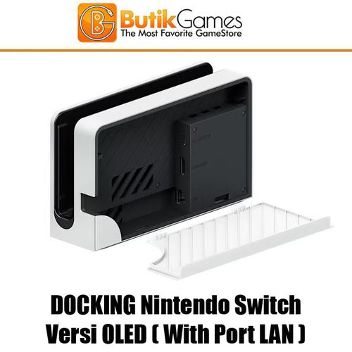 Jual Dock Docking Nintendo Switch OLED Model White Putih Black Hitam ...