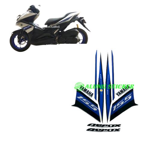 Jual STIKER STRIPING LIS BODY MOTOR YAMAHA AEROX VVA 155 2018 R SILVER ...