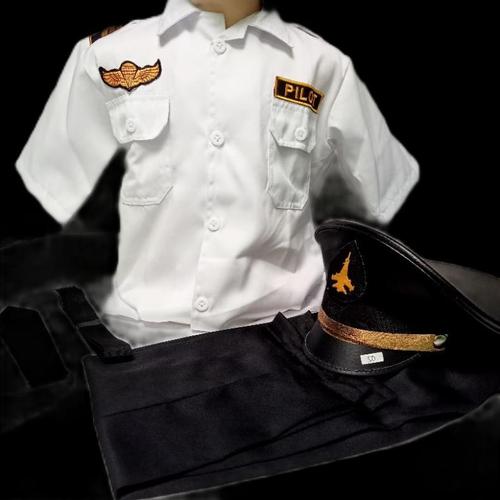 Jual . BAJU PILOT ANAK TK/SERAGAM PROFESI PILOT/POCIL/PAKAIAN ANAK USIA ...