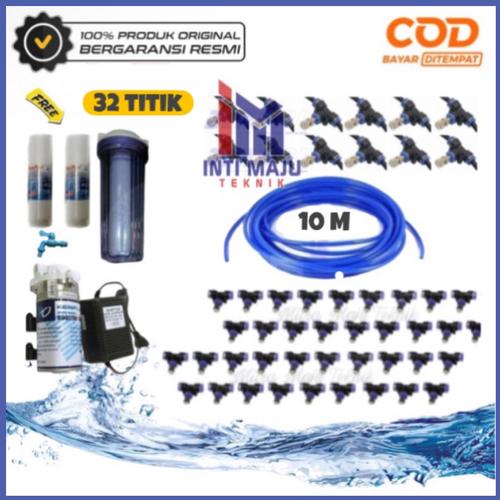 Jual Paket Misting Embun 32 Titik Mesin Walet Embun Nozzle Lengkap Set ...