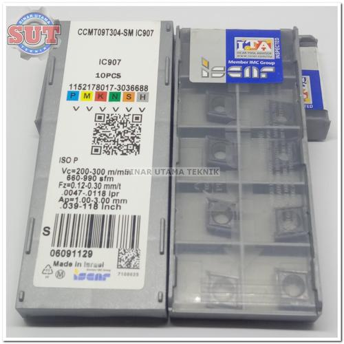 Jual Insert CCMT09T304-SM IC907 Merk ISCAR Mata Bubut Insert - Kab. Semarang - SINAR UTAMA ...