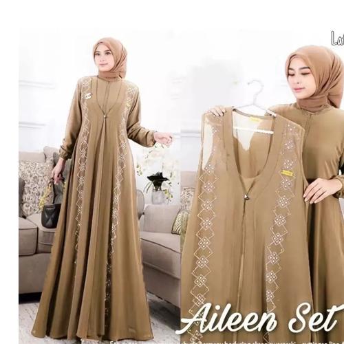 Jual Aileen Set Long Dress / Setelan Gamis Wanita Indonesia Terbaru ...