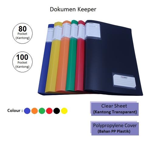Jual Map Plastik / Clear Holder /File Dokumen Keeper F4 Folio 80 100 ...