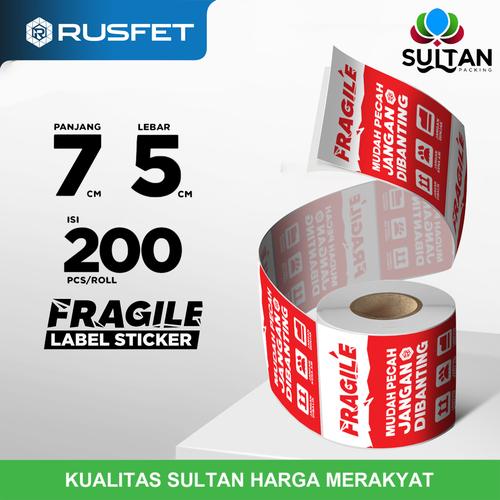 Jual Stiker label pengiriman stiker fragile jangan di banting 7cm x 5cm ...