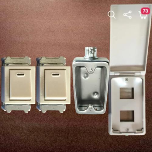 Jual Saklar WNJ 5001 2 pc + box switchE19 + Cover WP WN7902 Panasonic ...