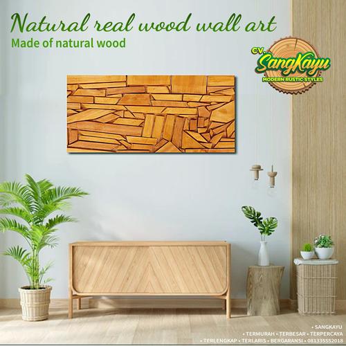 Jual WOOD WALL ART HIASAN DINDING KAYU ALAMI BUKAN WALLPAPER ...