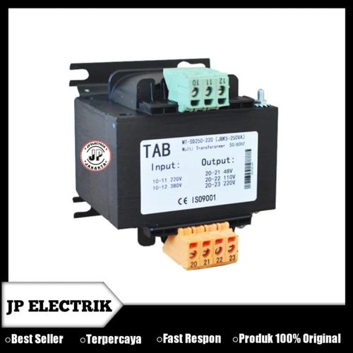 Jual Trafo Step Down 250VA Input 380V/220V AC Multi Transformer Step Down - 220V/110V/48V ...