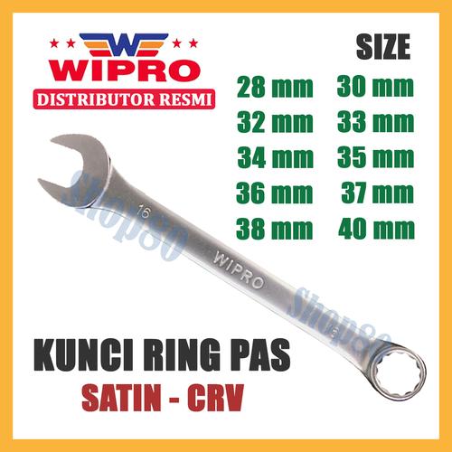 Jual Wipro Kunci Ring Pas Satin CRV 28 30 32 33 34 35 36 37 38 40 mm ...