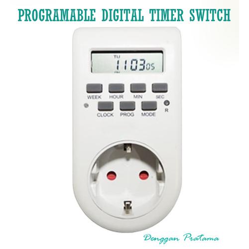 Jual Stop Kontak Timer Digital / Programable Timer Switch Steker - Kota Medan - Denggan Pratama ...