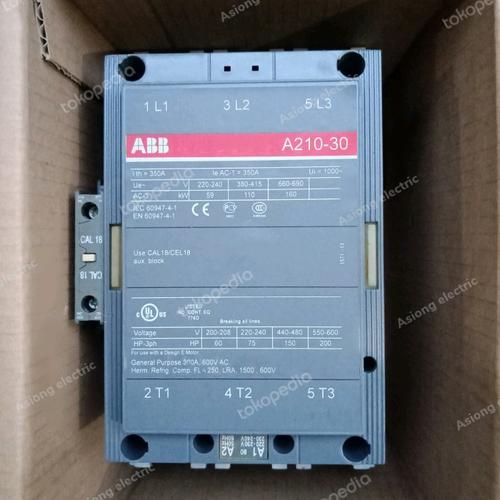 Jual CONTACTOR ABB A210-30.350A.220V - Jakarta Pusat - Asiong electric ...