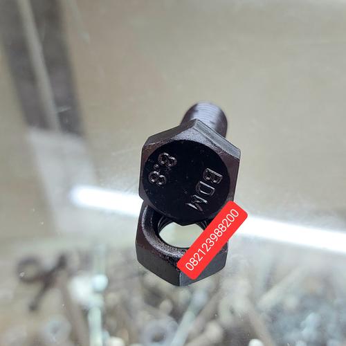 Jual baut mur m12x35 baja 8m8 HTB hex bolt nut m12 x 35 kunci 19 wf tms - Jakarta Barat ...