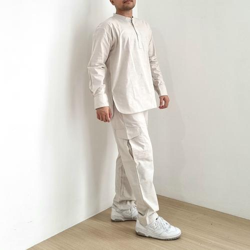 Jual One Set Mens Cargo Pants, Baju Koko, Outfit Lebaran - Cream - M ...