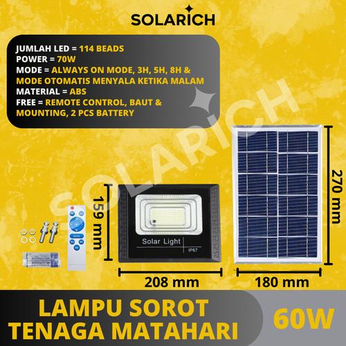 Promo Lampu Sorot Outdoor Tenaga Matahari LED - Solar Floodlight ...