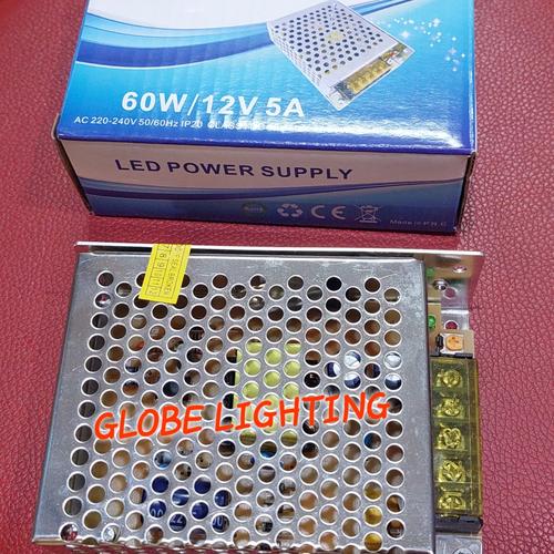 Jual POWER SUPPLY ADAPTOR 12V/5A SWITCHING LED 60 WATT - Jakarta Pusat ...