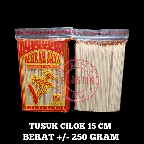 Jual Tusuk Cilok 15cm / Tusuk Pentol / Tusuk bambu Pendek 15cm berat ...