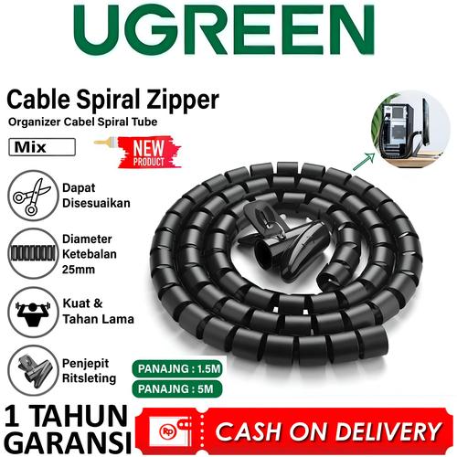 Jual UGREEN Kabel Spiral Wrapping Pelindung Perapih Kabel Organizer ...