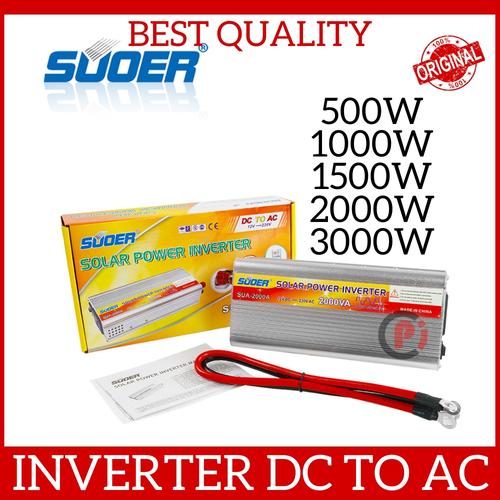 Jual Original SUOER Power Inverter Solar 500W 1000W 2000W 3000W 12VDC ...