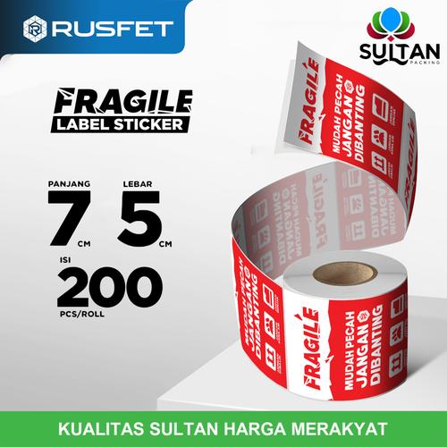 Jual Stiker fragile jangan di banting 7cm x 5cm stiker label pengiriman ...