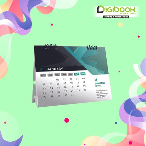 Jual Cetak Kalender Meja Tatakan Linen Hitam - 6 Lembar 2 Muka ...