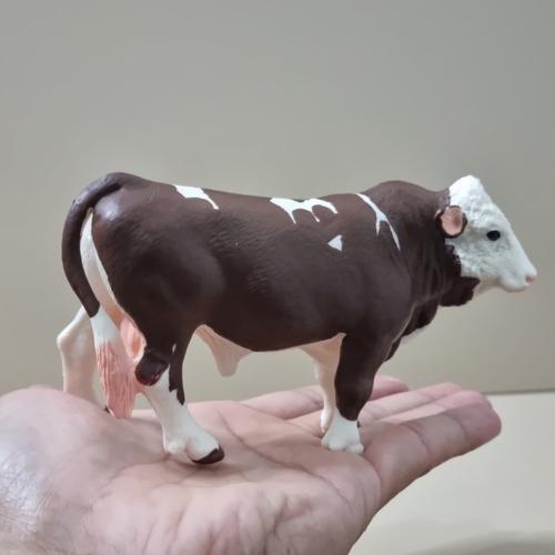 Jual Figur Hewan Sapi Simmental Jantan coklat Miniatur detail rapi 13 ...