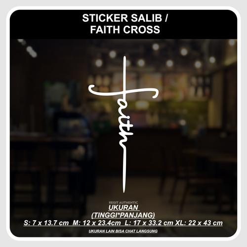Jual STIKER SALIB / CUTTING STICKER CROSS FAITH ROHANI KRISTEN KATOLIK ...