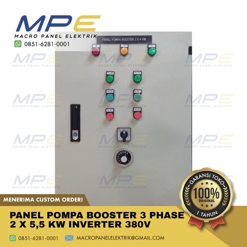 Jual Panel Pompa Booster Inverter 3 Phase 2 x 5,5 kW 380V Custom ...