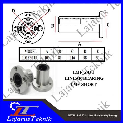 Jual LMF50UU / LMF 50 UU Linear Linear Bearing / Bushing - Kota Cimahi ...