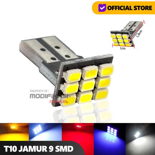 Jual LED T10 9 TITIK MATA W5W LAMPU PLAT LAMPU KABIN PLAFON LAMPU SENJA ...