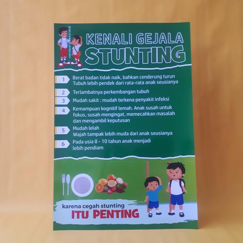 Jual Poster Stunting | Poster Kenali Gejala Stunting | Cegah Stunting ...