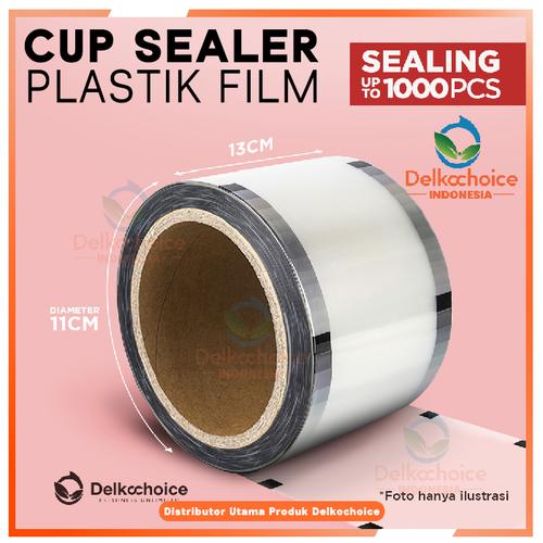 Jual Cup sealer plastik lid plastik roll tutup gelas seal cup 1000pcs ...