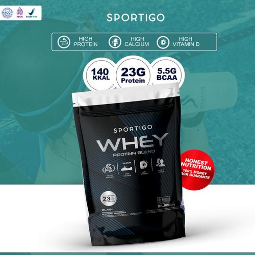 Promo Sportigo Whey Protein Blend Isolate Concentrate 2lbs - Plain ...