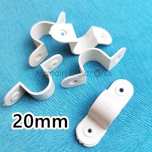 Jual Klem Pipa 20mm - Klem Pipa Conduit PVC Polos 20mm - Clamp Pipa ...