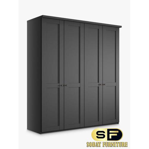Jual Lemari Pakaian Minimalis Kayu Jati Jepara Panjang 200 cm Model ...