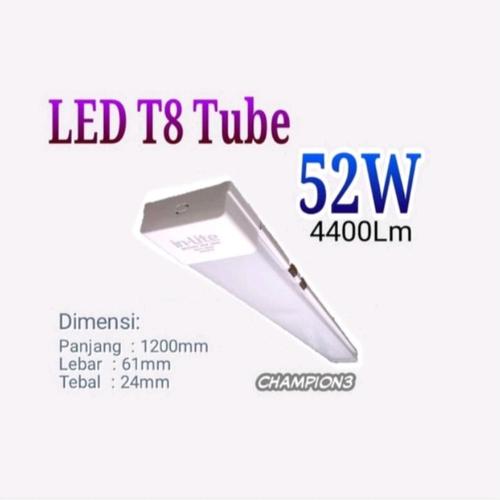 Jual Kap Lampu balok 52Watt/ Kap Lampu Primatik 52 Oval susu IN LITE - PRISMATIK 52W - Jakarta ...