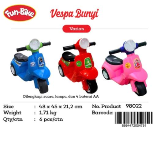 Jual Mainan Anak Motor Vespa Mini Fun Bike murah (SK) - pink+bubble - Kota Bekasi - Seven Kado ...