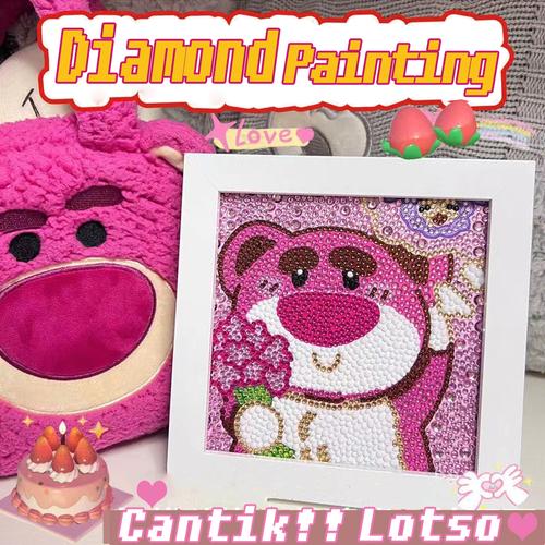 Jual DIY DIAMOND PAINTING Sanrio Lotso FOTO FRAME BINGKAI FOTO STIKER ...