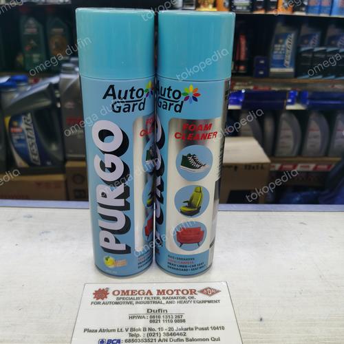 Jual autogard purgo 650ml (pembersih jok)isi foam original asli 100% ...