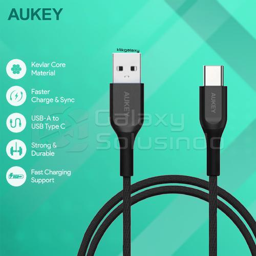 Jual AUKEY CB-AKC1 Impulse Titan USB A To USB Type-C Kevlar Cable - 1 ...